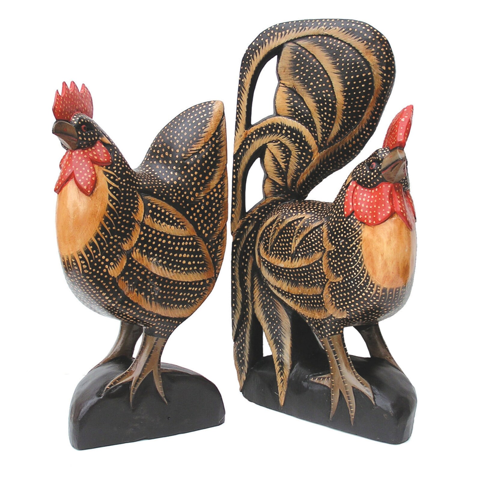 Standing Wood Chicken Carvings - Etsy