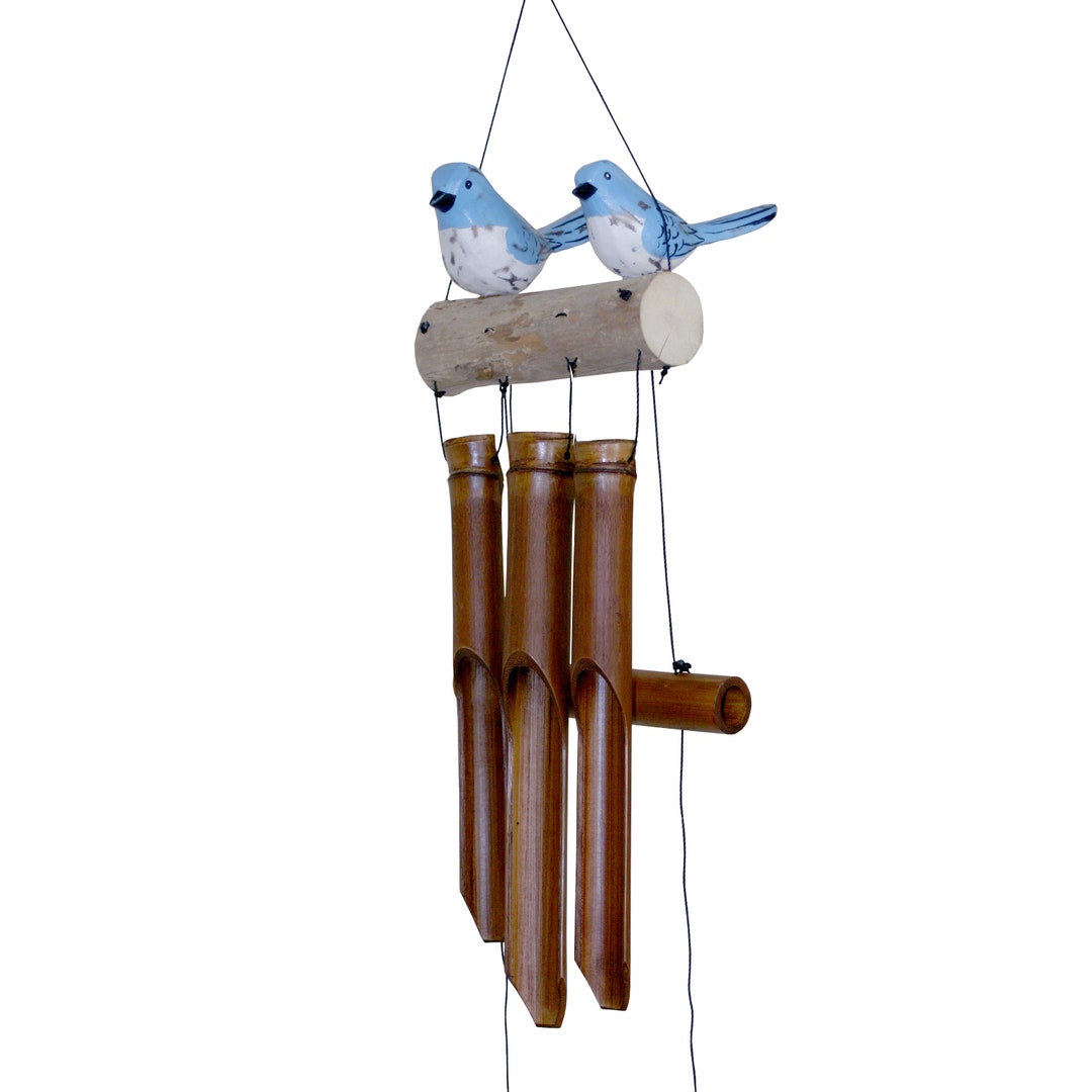 Eastern Bluebird Family Wild Bird Bamboo Wind Chime - Etsy