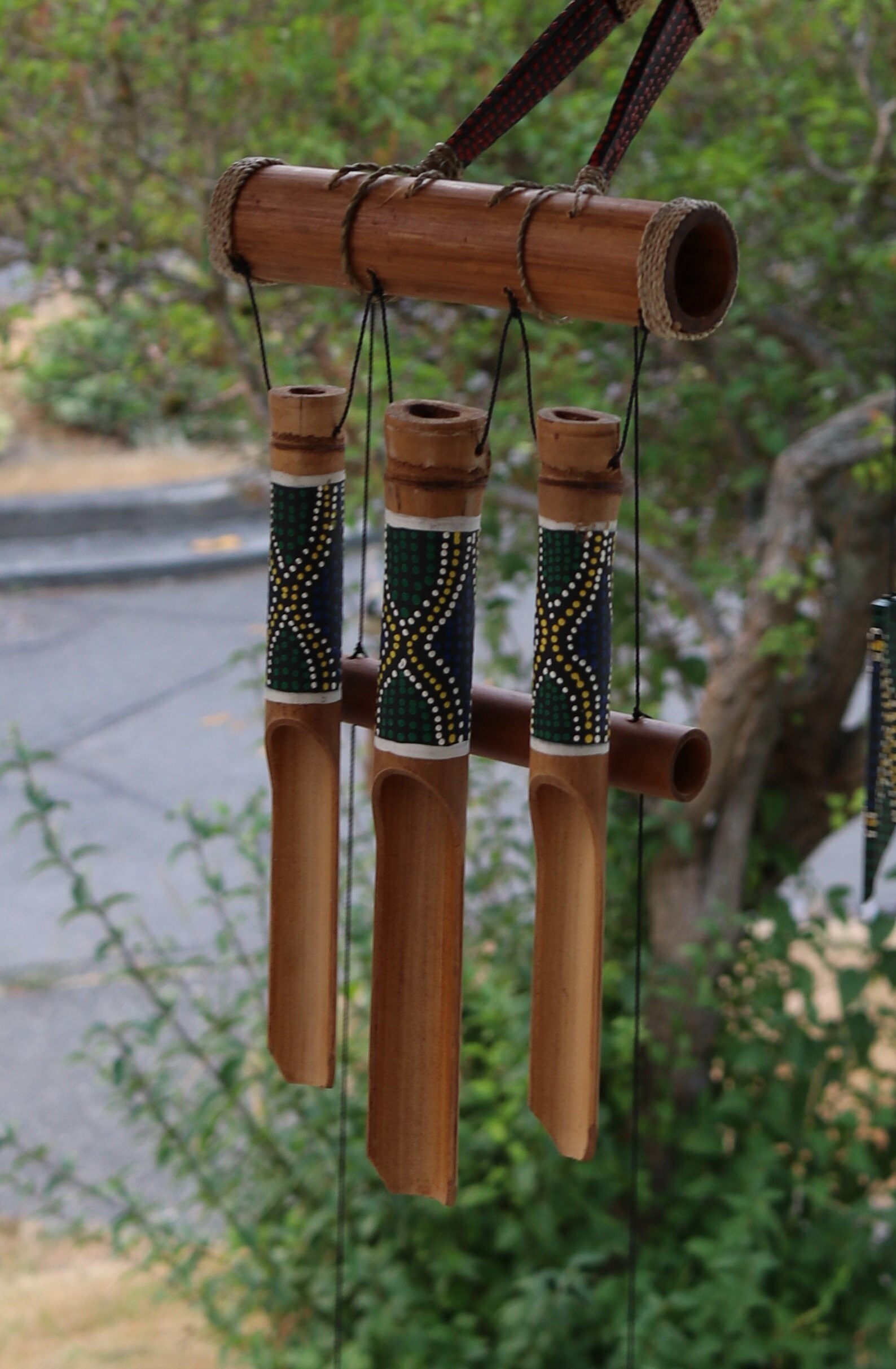 Abby Bird Bobbing Head Bamboo Wind Chime - Etsy UK