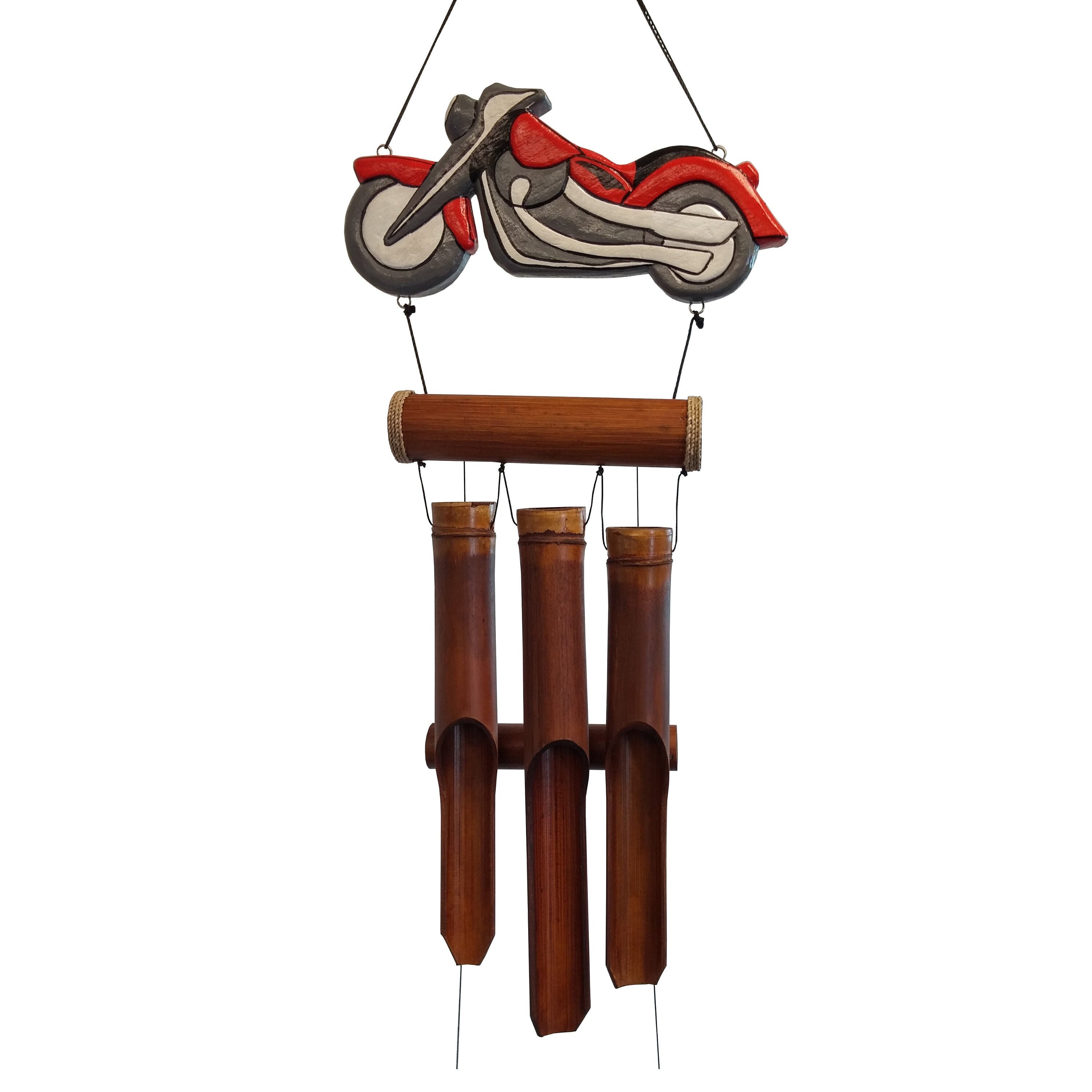 Motorcycle Bamboo Wind Chime - Etsy UK