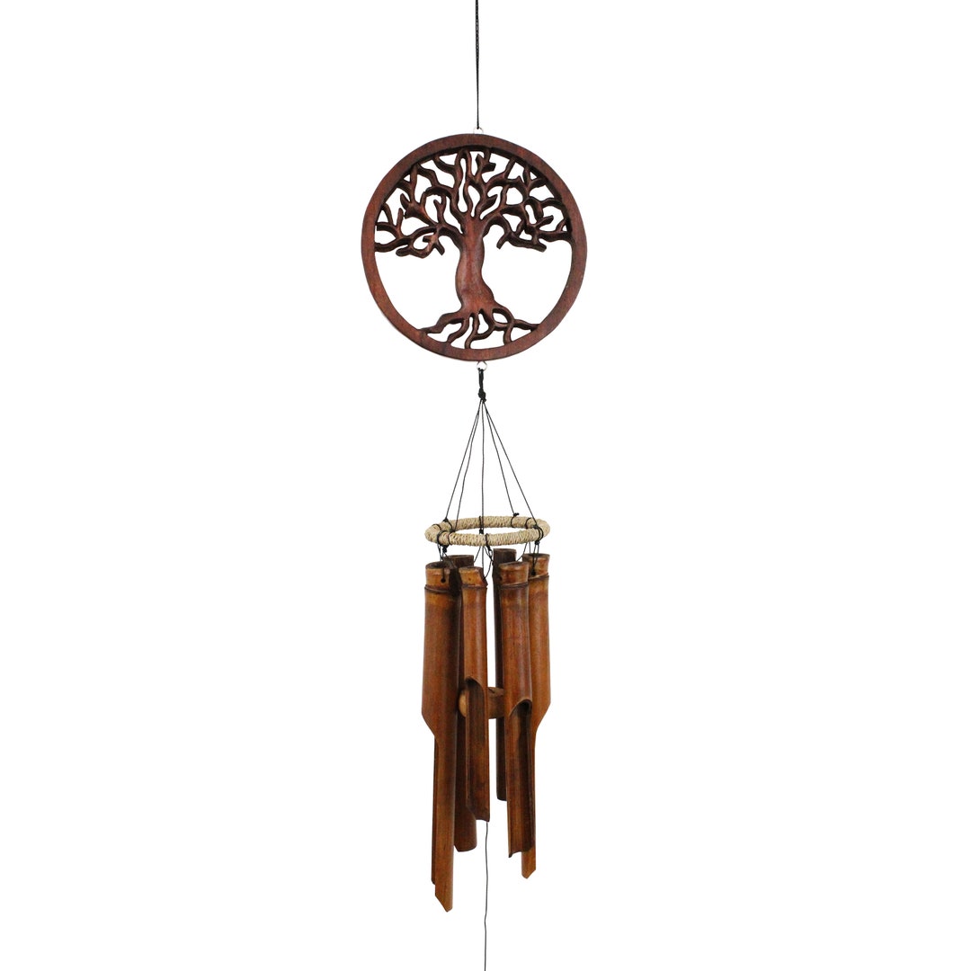 Wind Chime Tree of Life Handcrafted Outdoor Garden Decor Eco Friendly ...