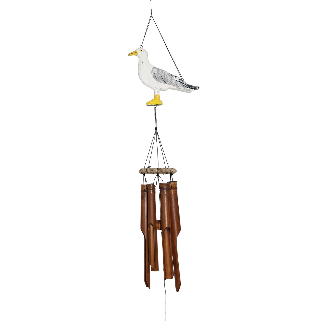 Seagull Bamboo Wind Chime - Etsy