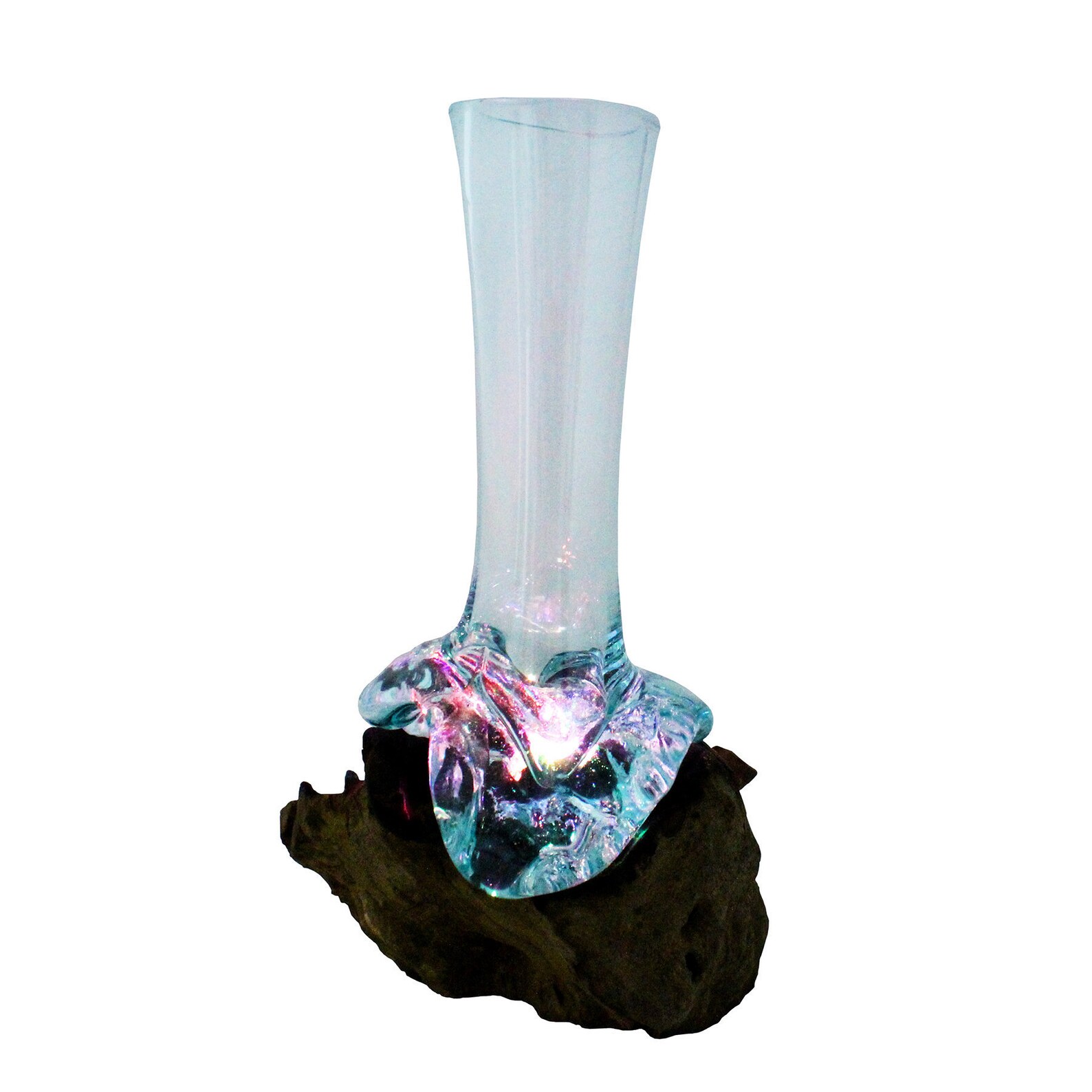 Molten Glass & Gamal Root Patterned Flower Vase - Etsy