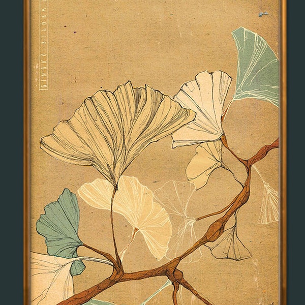 Gingko Leaf Print - Etsy