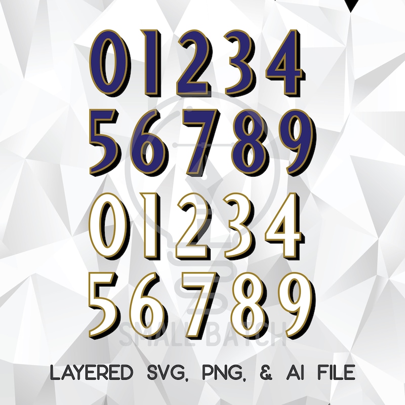 Baltimore Ravens Number Svg - Etsy