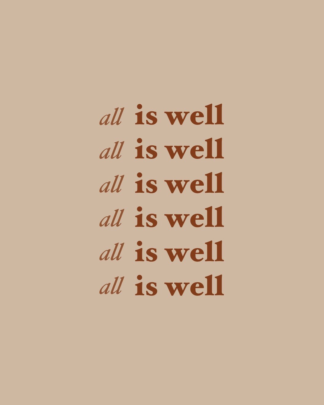 All is Well Printable 8 X 10 - Etsy