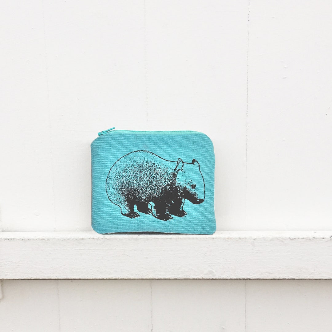 Hand Printed Wombat Coin Purse - Etsy