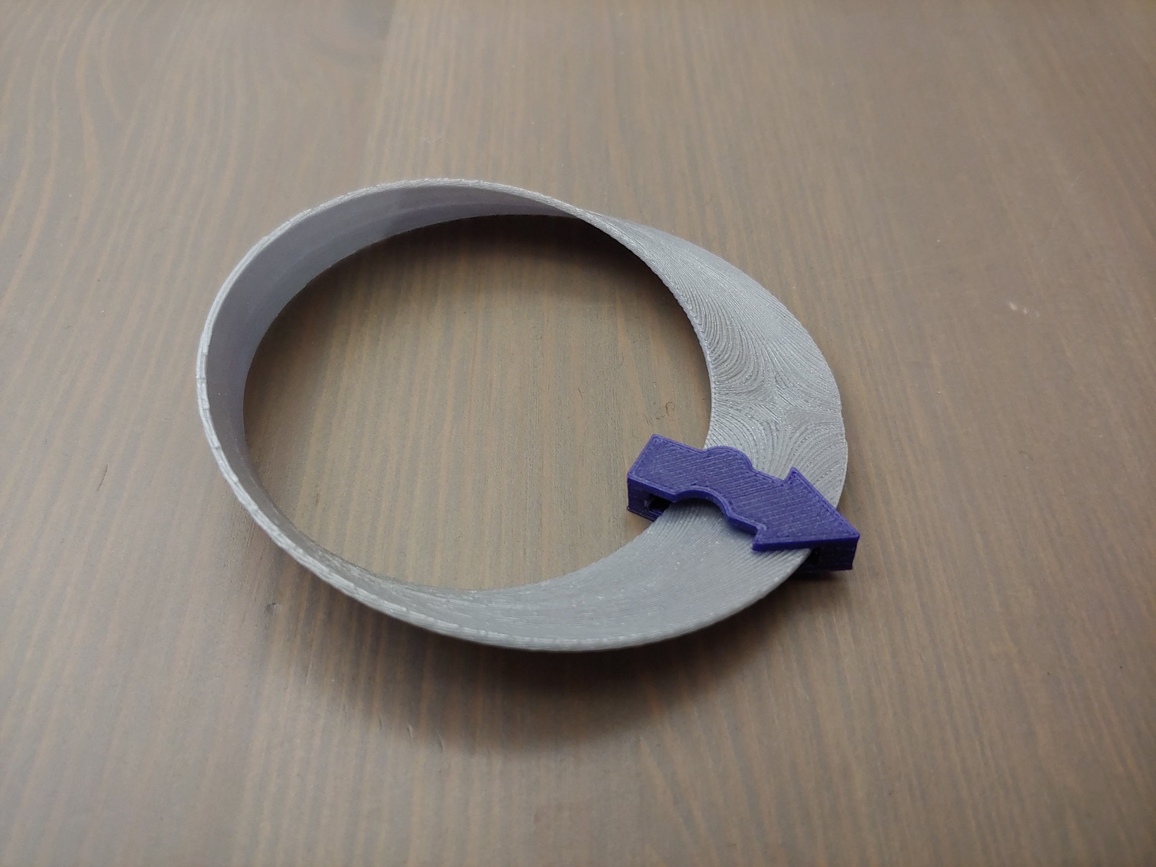Mobius Strip With Arrow, 3d Printed Math Demonstration - Etsy