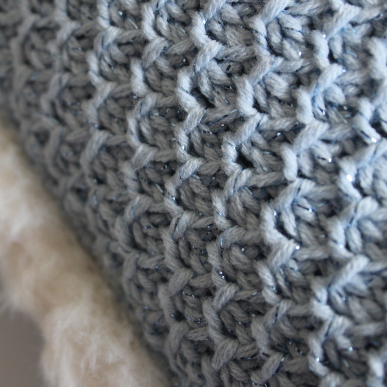 CROCHET PATTERN - Tunisian Crochet Textured Pillow - Tunisian Crochet ...