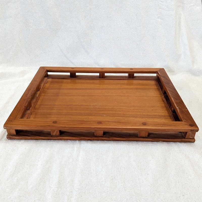 Teak Serving Tray - Etsy