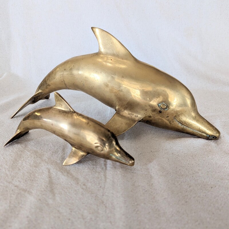 Brass Dolphins - Etsy