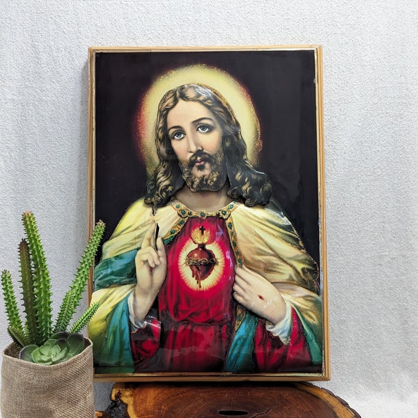 Folk Art Jesus - Etsy