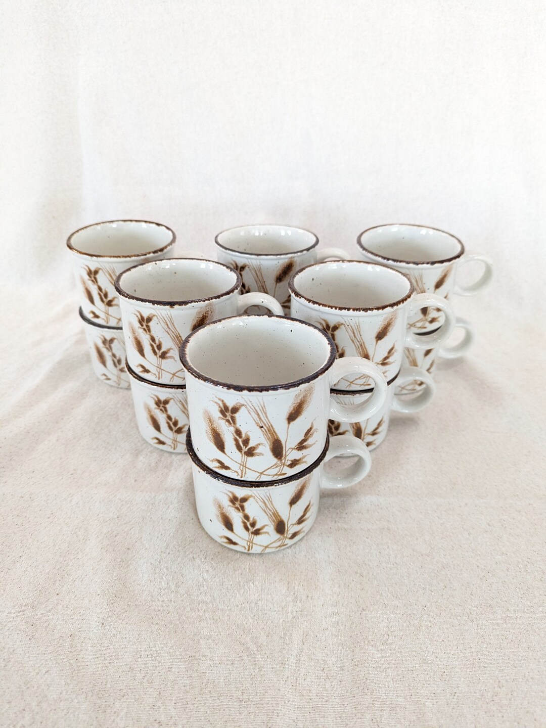 Set of 12 - Stonehenge Stoneware Mugs - Midwinter - England - Wild Oats ...
