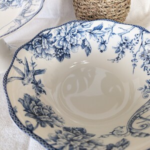 222 Fifth Bowl and Cake Stand Sold Separately Beautiful Transferware ...