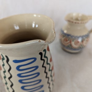 Tea/mocha Set pitcher, Creamer, Sugar Dish German Handarbeit Hand ...