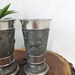 Vintage German Pewter Cups/goblets Hunting Cups Raised - Etsy
