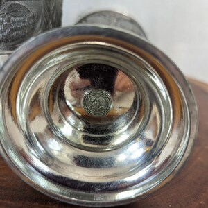 Vintage German Pewter Cups/goblets Hunting Cups Raised - Etsy