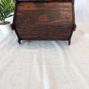 Old Sewing Box With Turned Handle Two Doors Open for Easier Access ...