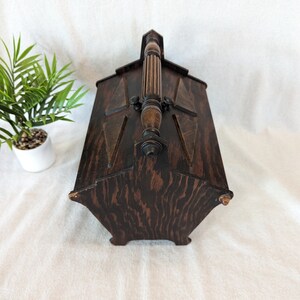 Old Sewing Box With Turned Handle Two Doors Open for Easier Access ...