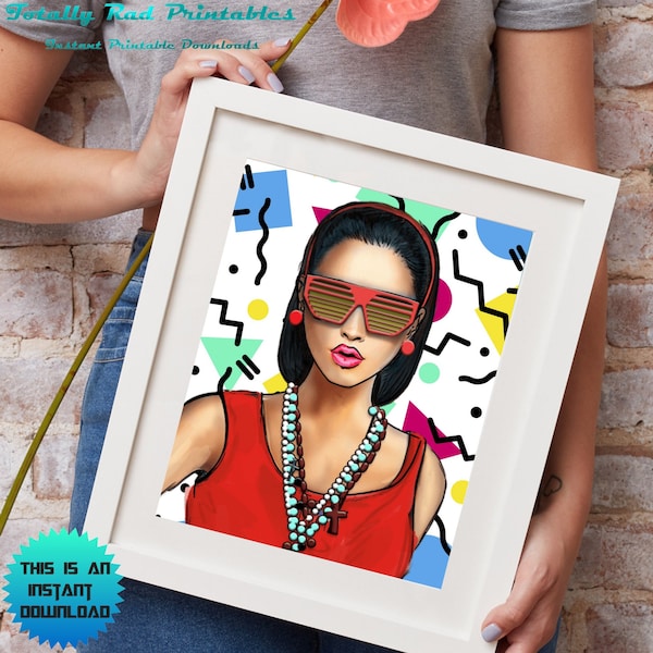 80s Fashion Poster - Etsy