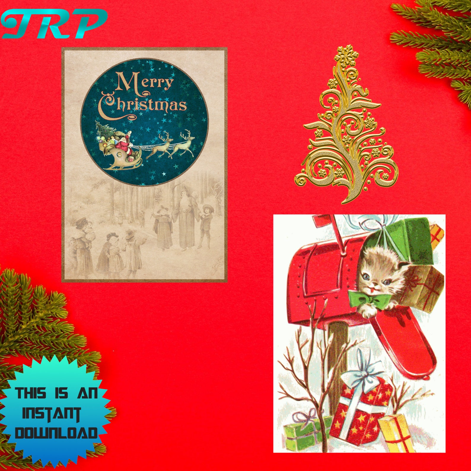 Printable Holiday Cards Printable Christmas Cards - Etsy