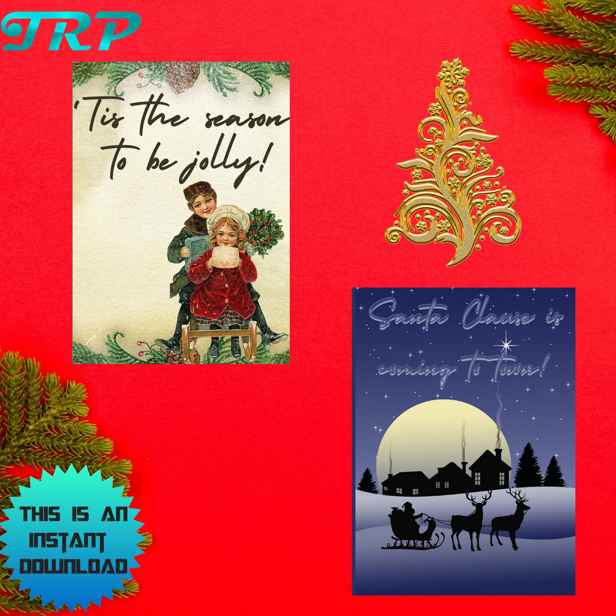 Printable Christmas Cards | Printable Greeting Cards | Printable ...