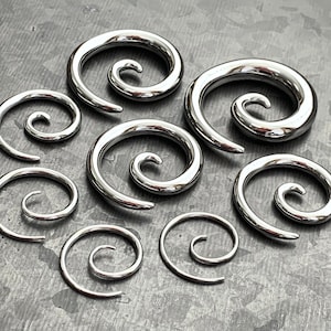 Spiral Earrings - Etsy