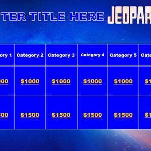 Jeopardy Game Deck Powerpoint - Etsy
