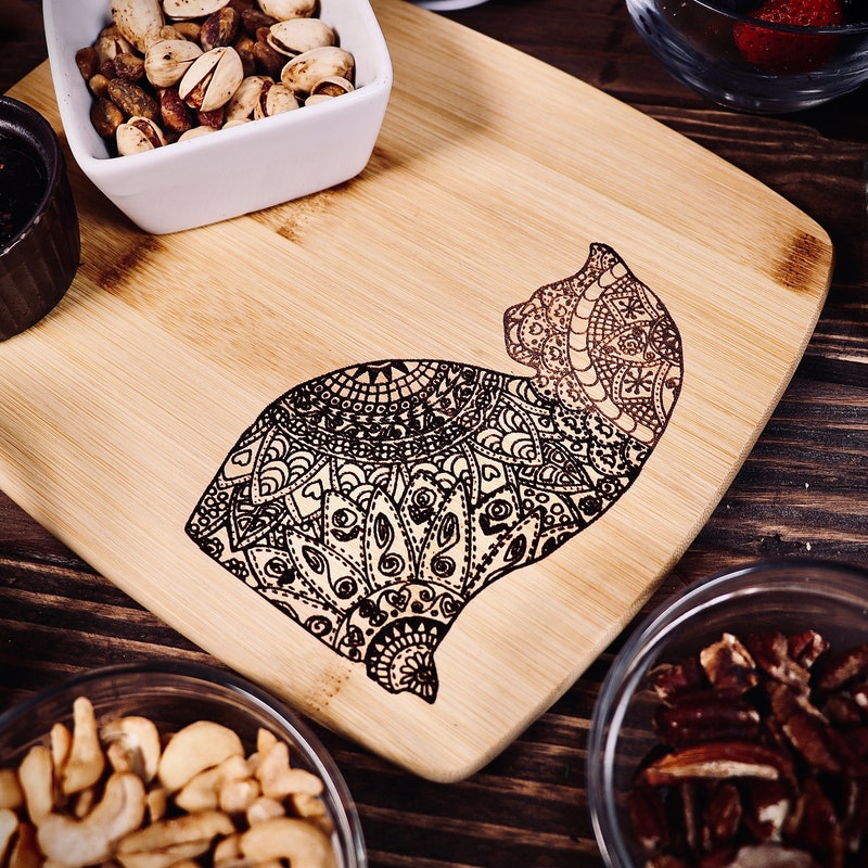Cat Cutting Board - Etsy