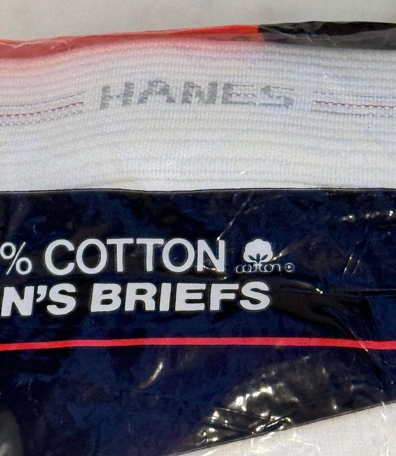 NOS 3 Pr. Vintage Hanes White Briefs Underwear Medium 36 - Etsy
