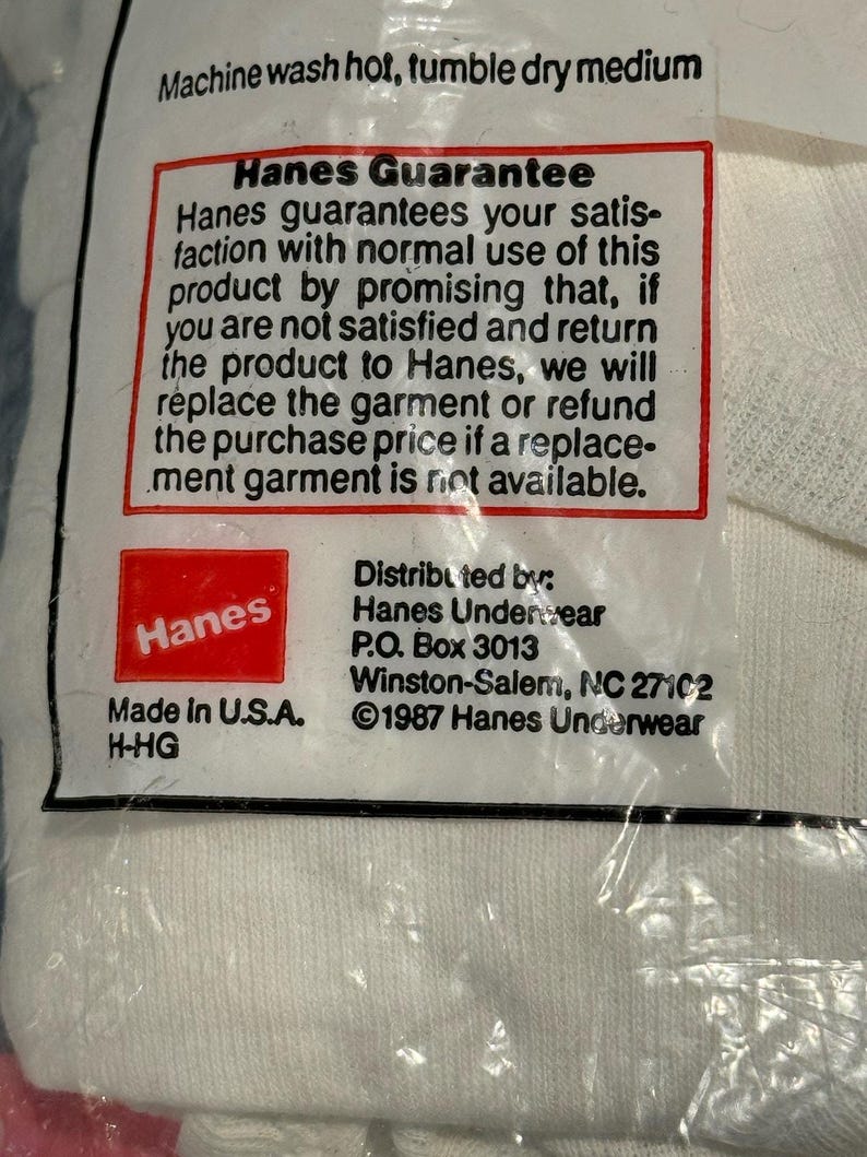 NOS 3 Pr. Vintage Hanes White Briefs Underwear Medium 36 - Etsy