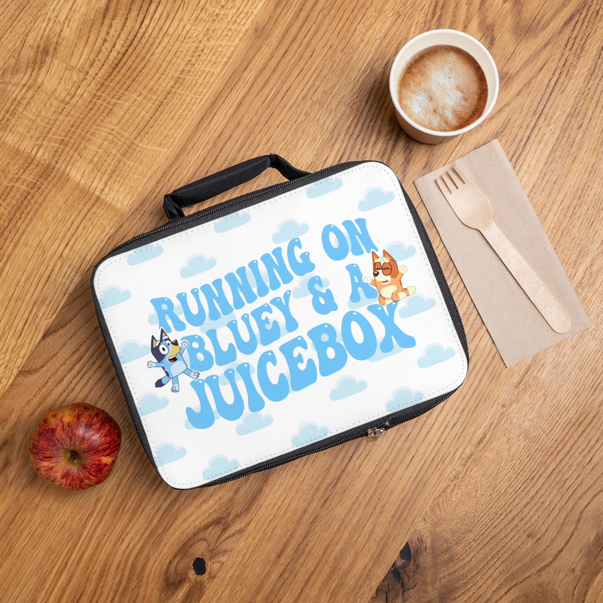Running on Bluey and a Juice Box Lunch Bag - Etsy