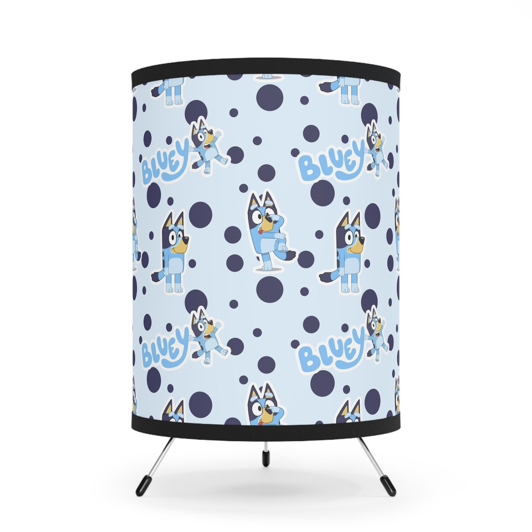 Bluey Tripod Lamp With High-res Printed Shade, USCA Plug - Etsy
