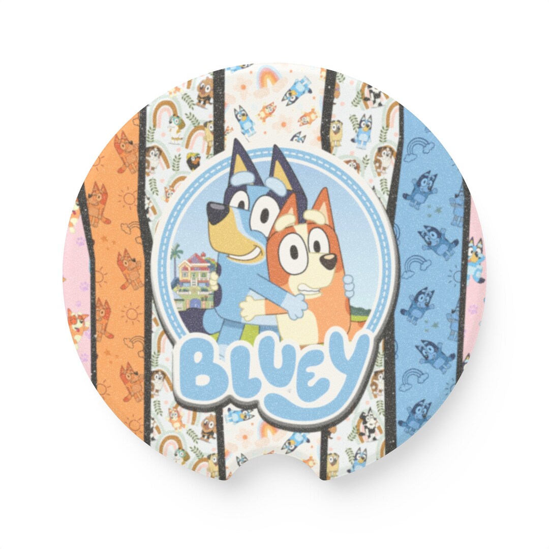 Bluey Soapstone Car Coaster - Etsy