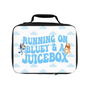 Running on Bluey and a Juice Box Lunch Bag - Etsy