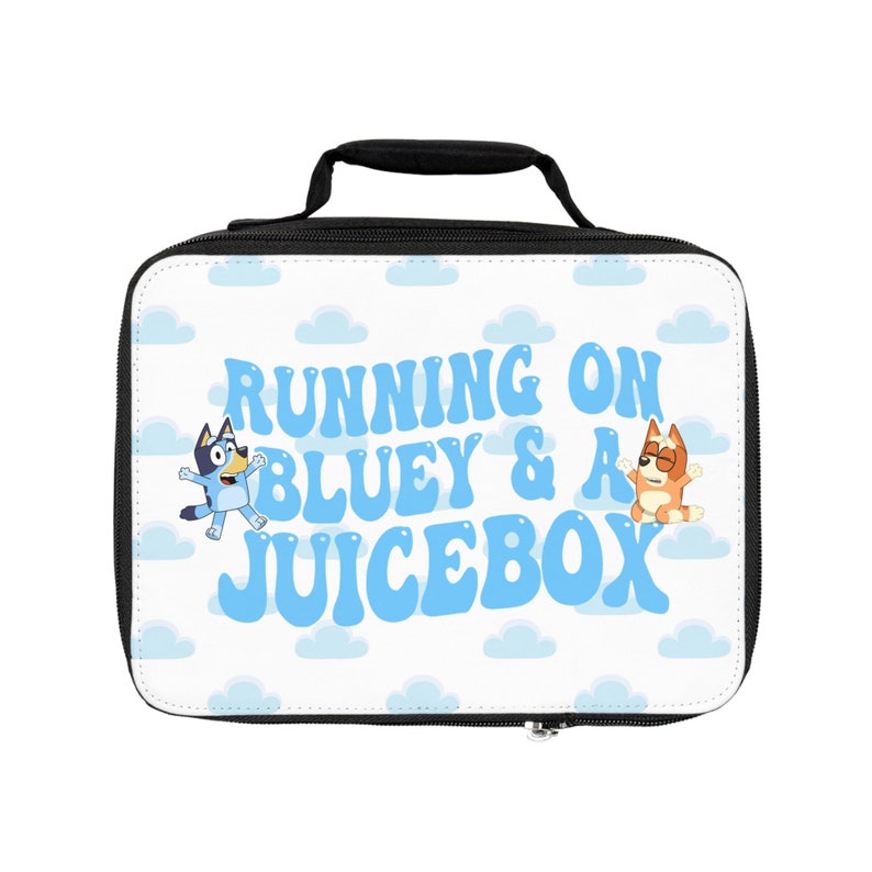 Running on Bluey and a Juice Box Lunch Bag - Etsy