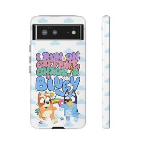 I Run on Bluey Tough Phone Cases - Etsy