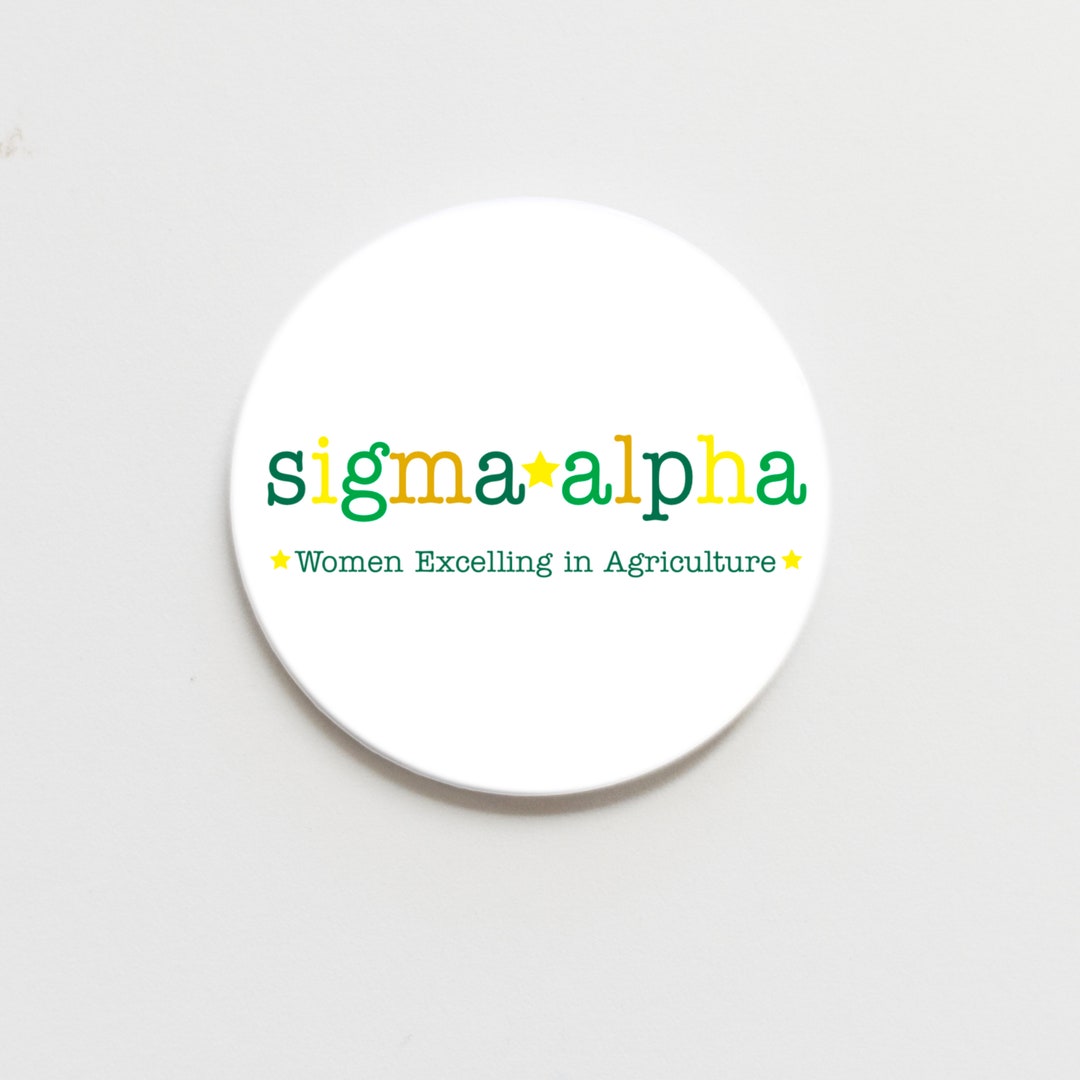 Sigma Alpha Greek Motto Button - Etsy