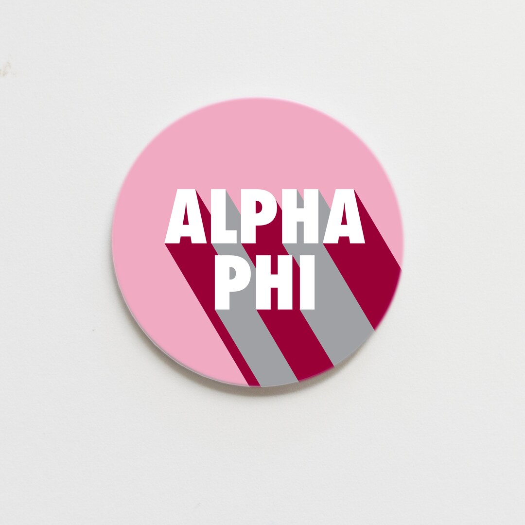 Alpha Phi Bold Greek Button - Etsy