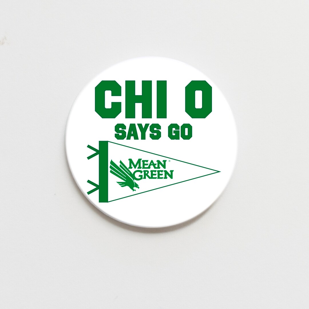 University of North Texas Chi Omega Gameday Button - Etsy