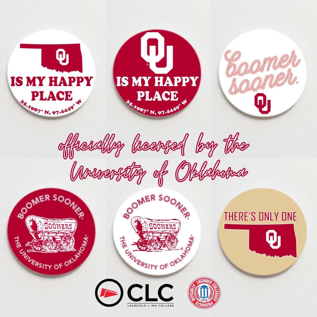 University of Oklahoma OU Game Day Button 6 Design Options - Etsy