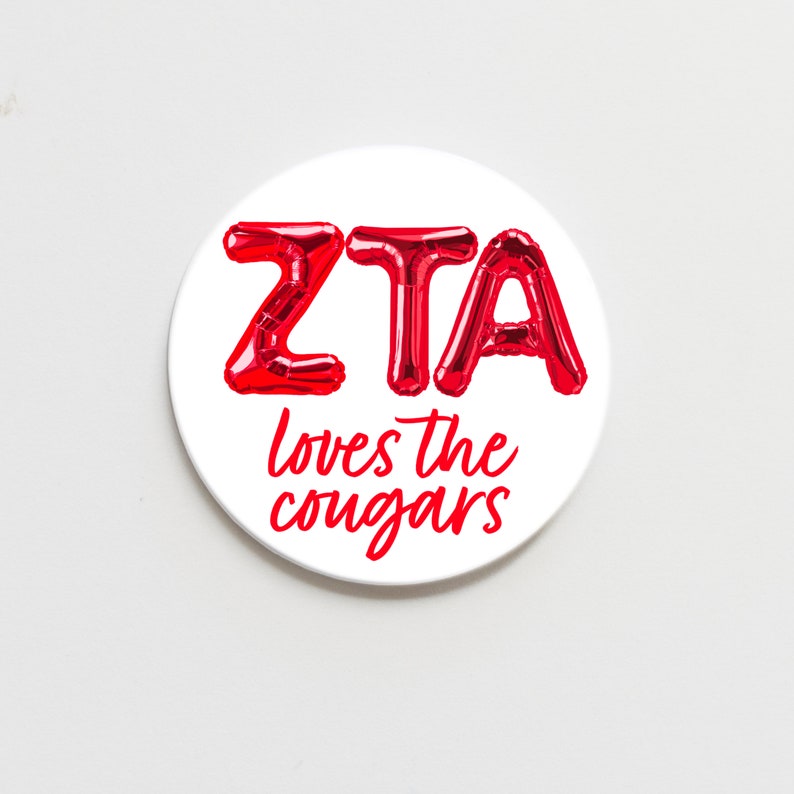 University of Houston Zeta Tau Alpha Gameday Button - Etsy