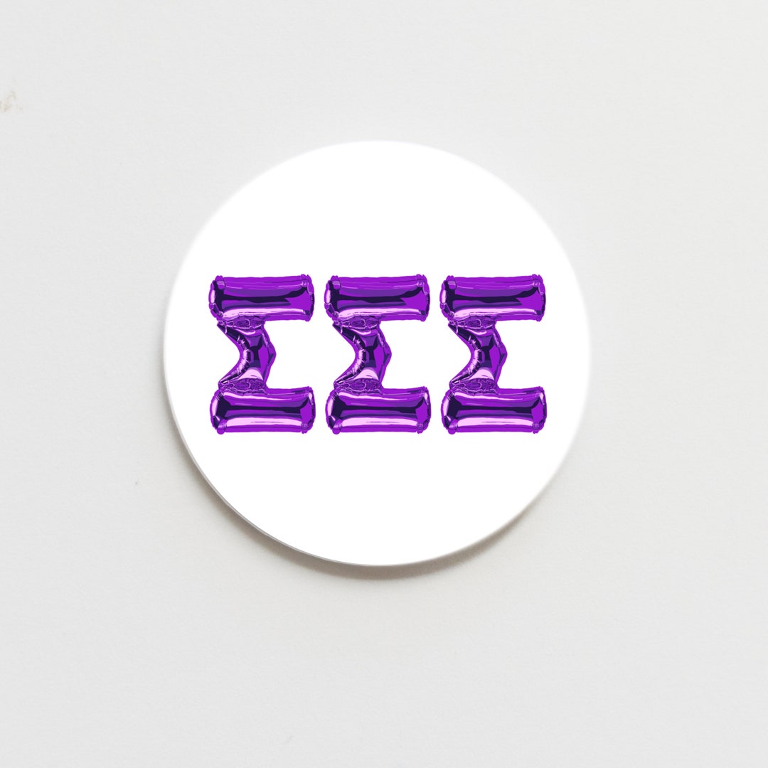 Tri Sigma Greek Balloon Button - Etsy