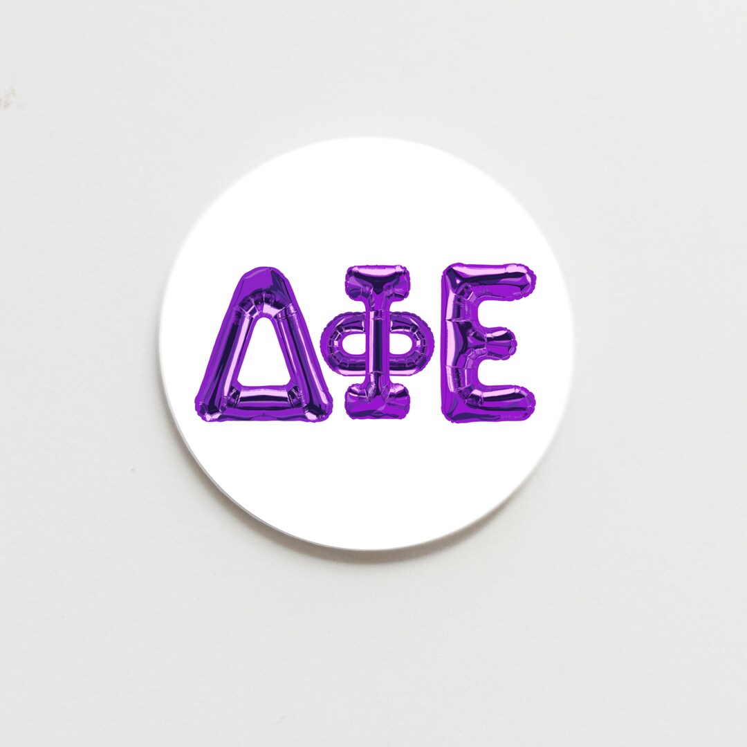 Delta Phi Epsilon Greek Balloon Button - Etsy