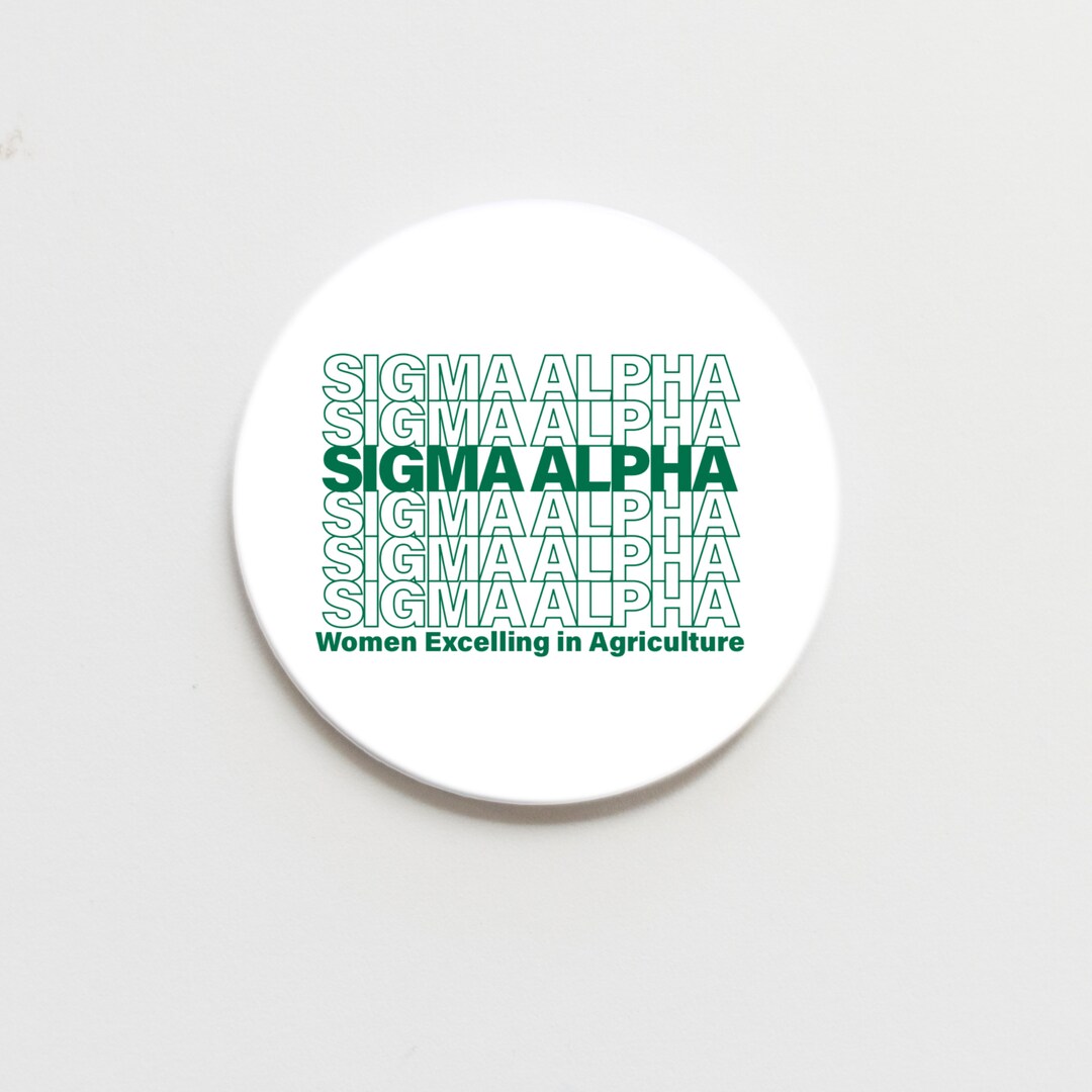 Sigma Alpha Greek Thank You Button - Etsy