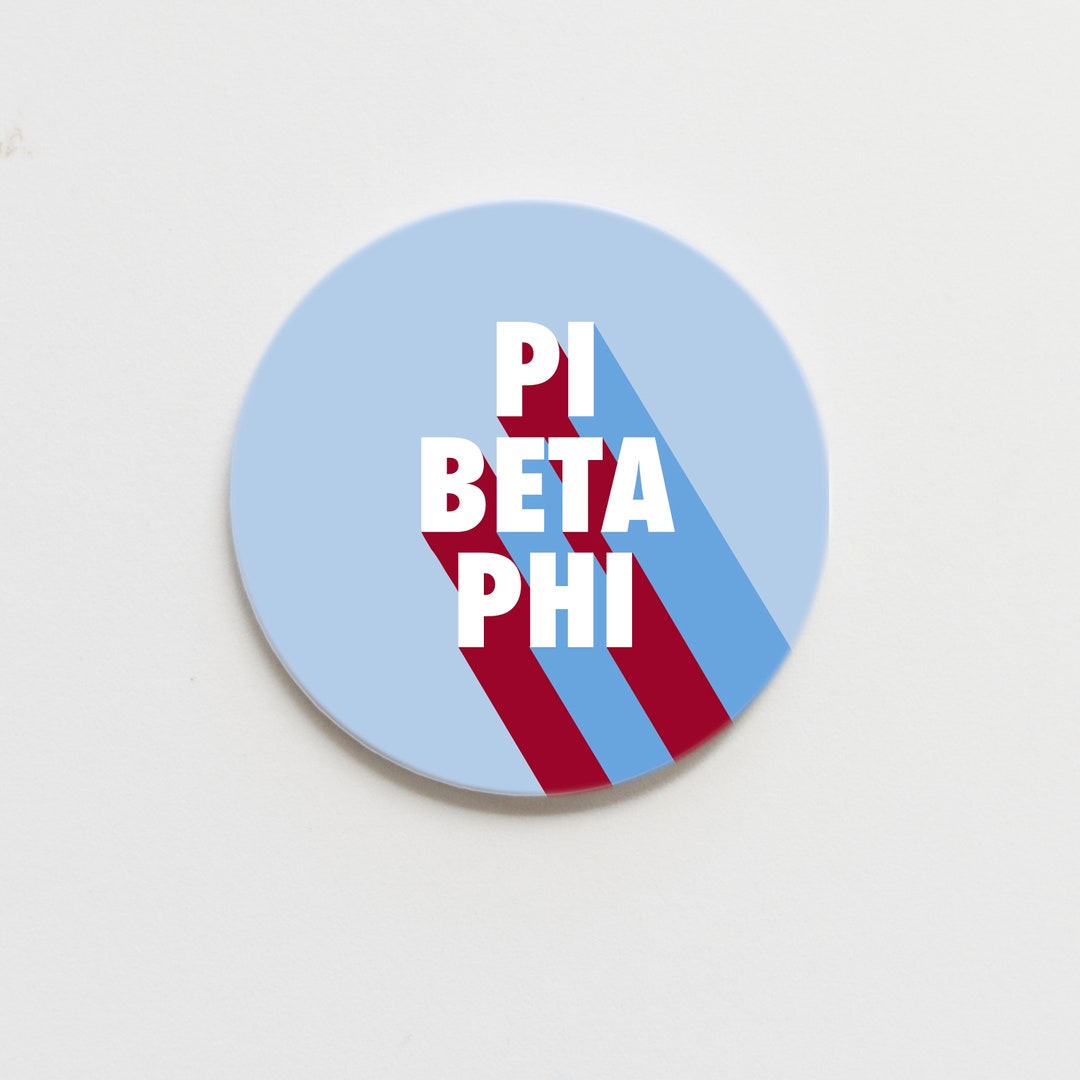 Pi Beta Phi Bold Greek Button - Etsy