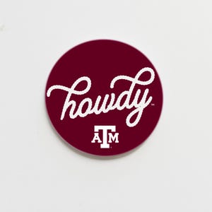 Texas A&M Howdy (maroon) Button - Etsy