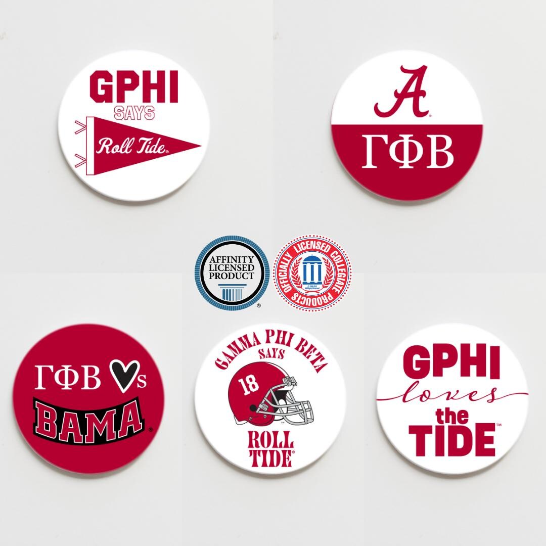 University of Alabama Gamma Phi Beta Game Day Button (5 Designs) - Etsy