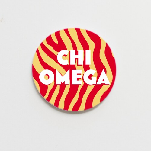 Chi Omega Button Logo - Etsy