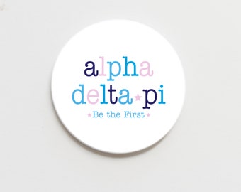 Alpha Delta Pi Greek Lightning Button - Etsy